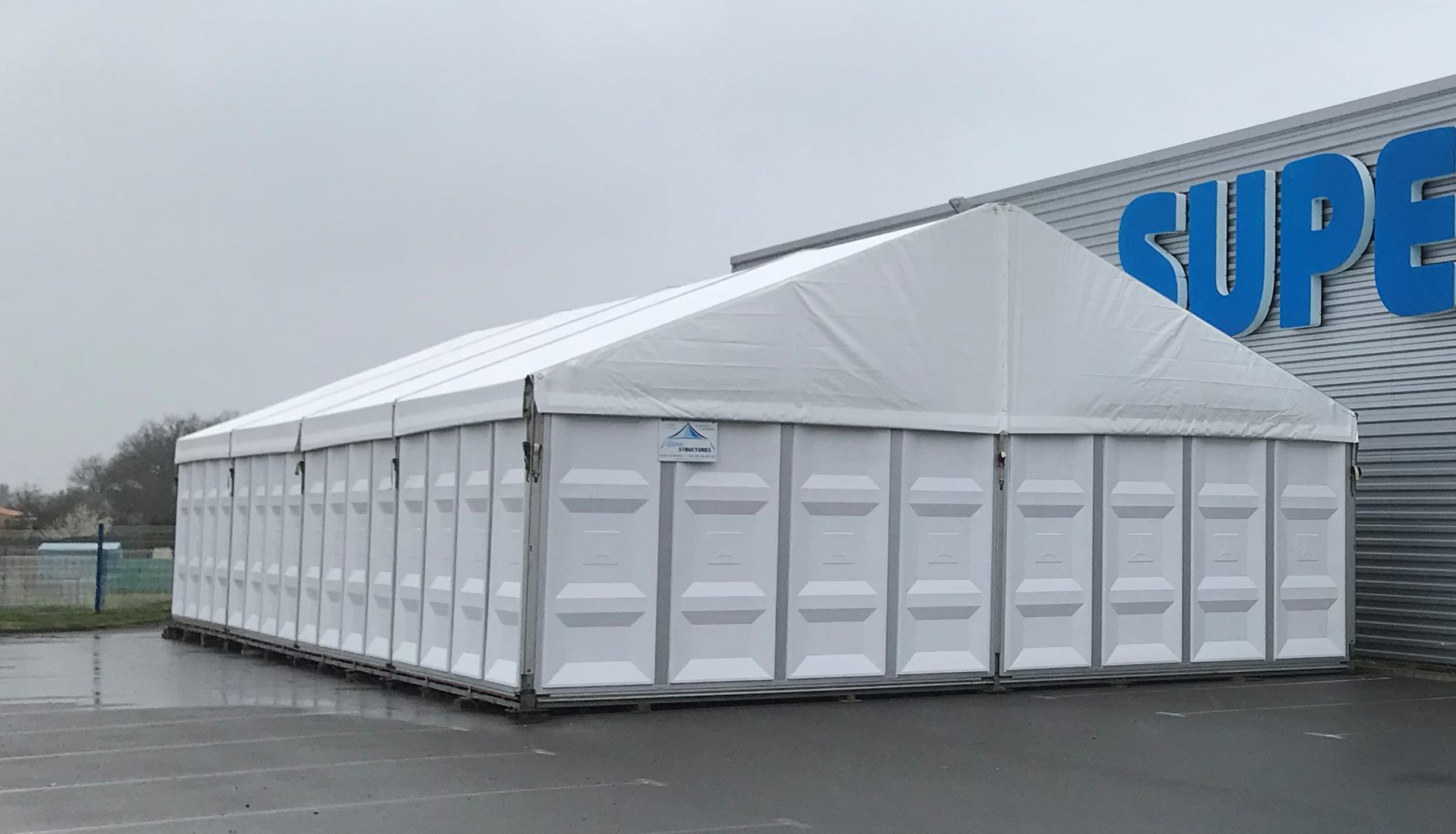 Chapiteaux bardage coque – Littoral Structures